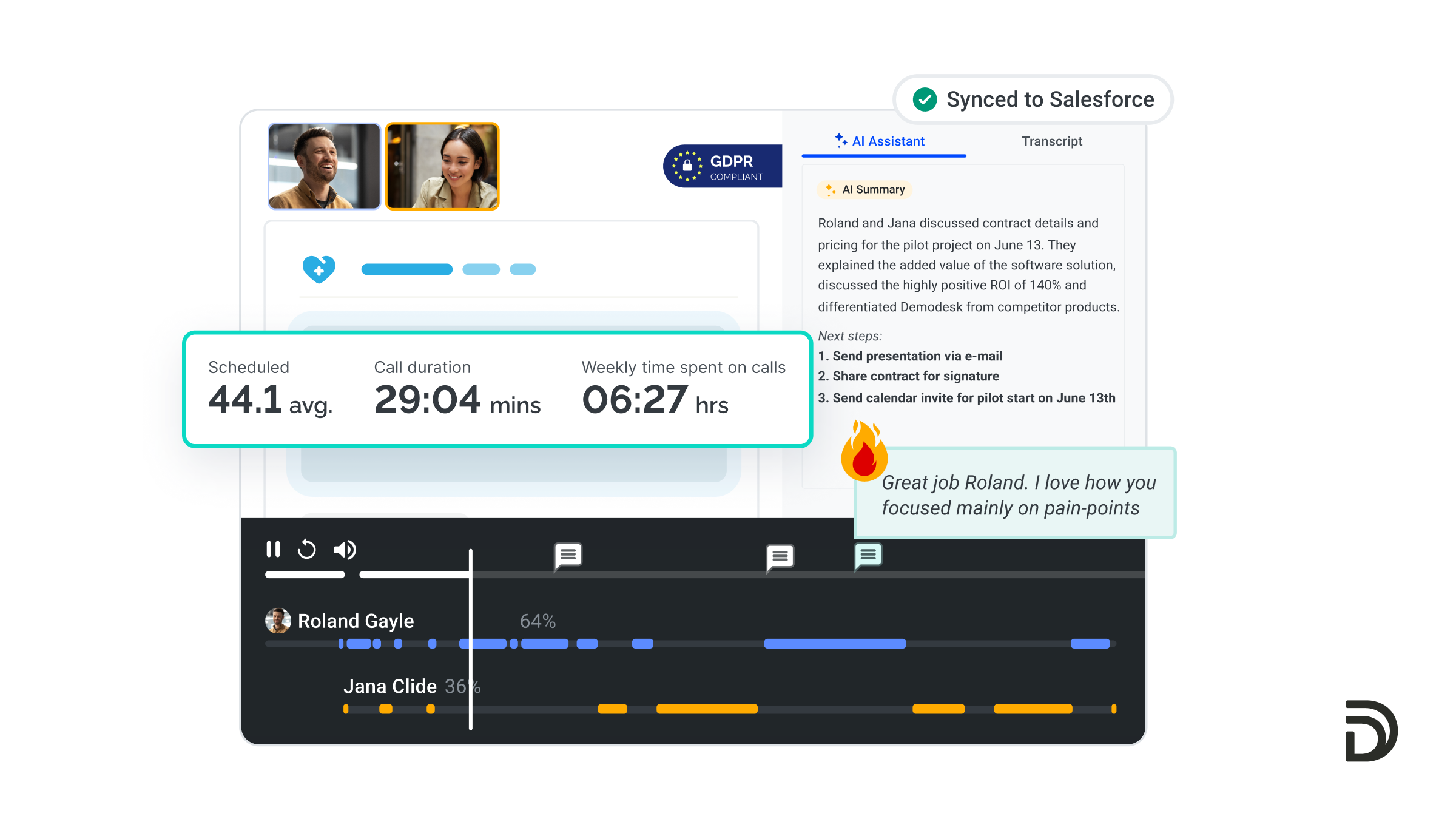 Automated Sales Coaching with Demodesk